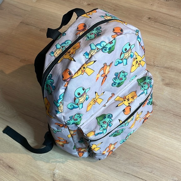 Pokemon | Accessories | Pokmon Backpack Gray With Pokmon Bulbasaur ...